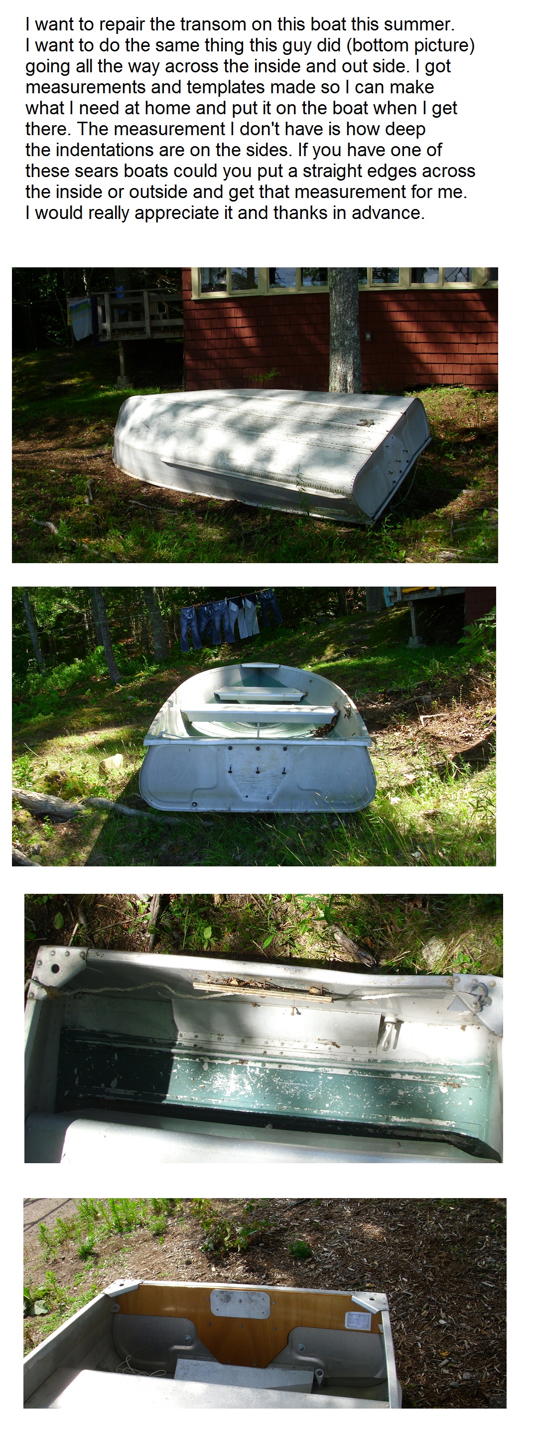 Topic: Need Help With a Sears 12′ Row Boat Repair. – Antique Outboard ...