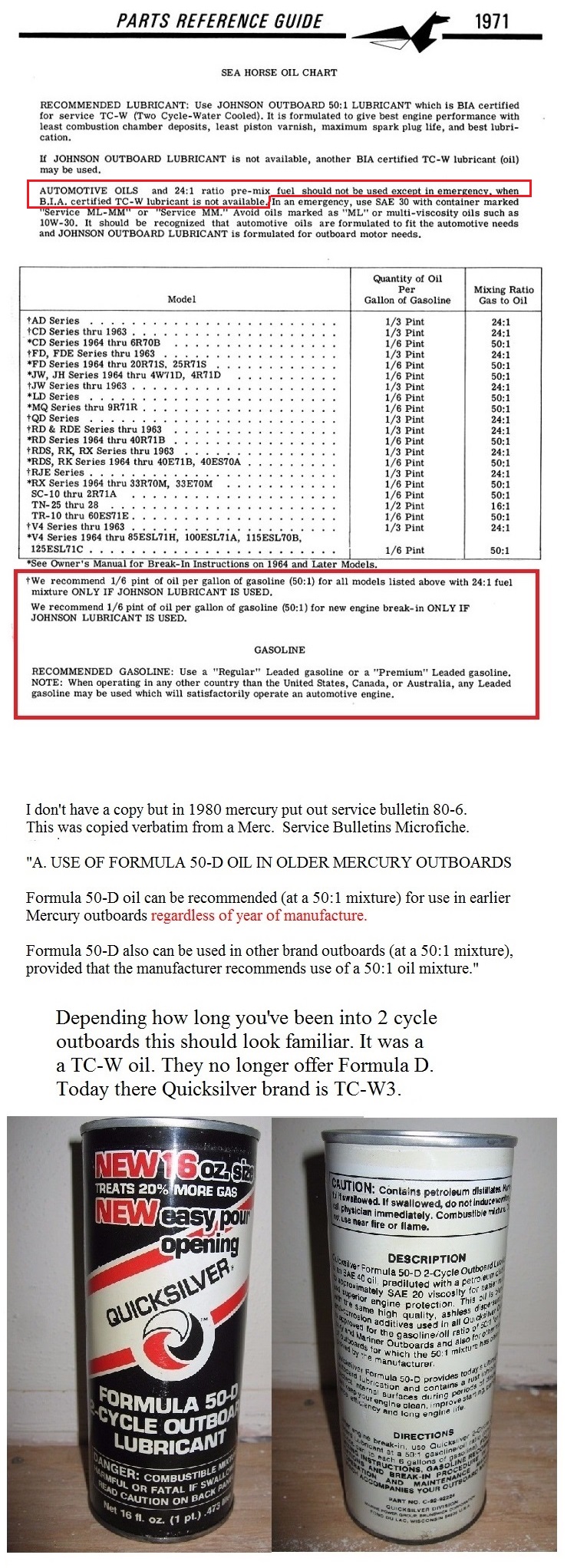 what is the fuel to oil mixture for johnson outboard motors - Boutte Theaks
