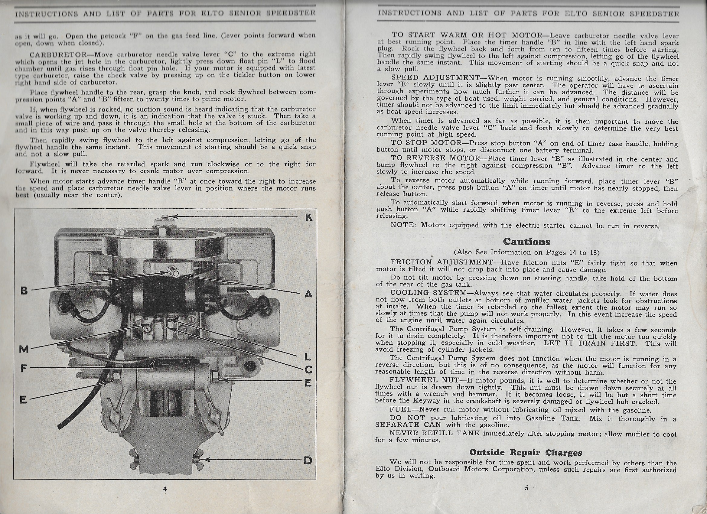 1930 Elto Speedster Model 310, 14 hp | Antique Outboard Motor Club,Inc